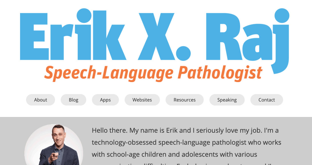 Erik X. Raj: Speech-Language Pathologist